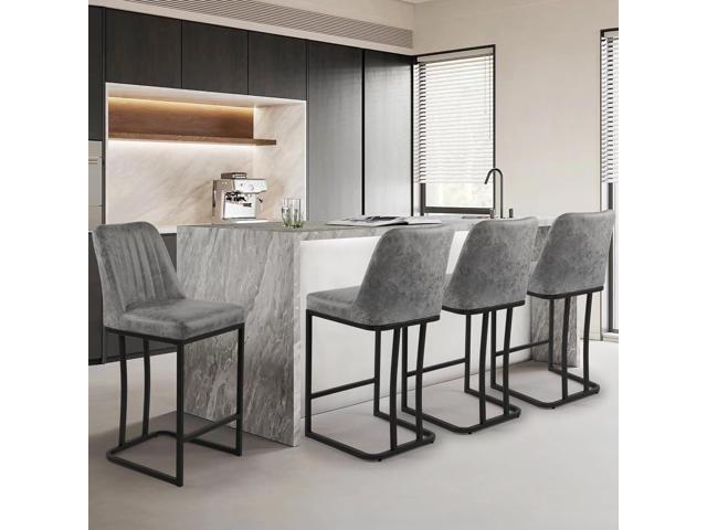 Click here for LSSPAID Bar Stools Set of 4  Upholstered Fabric Co... prices