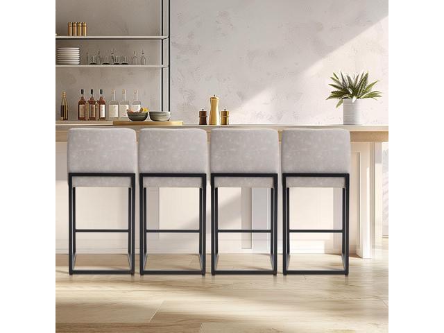 Click here for Light Grey Counter Height Bar Stools Set of 4 for... prices