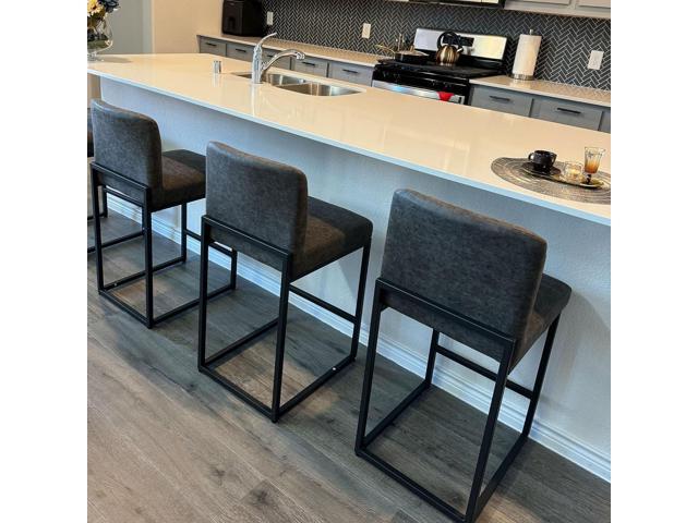 Click here for PHI VILLA Bar Stools Set of 3 - Counter Height Bar... prices