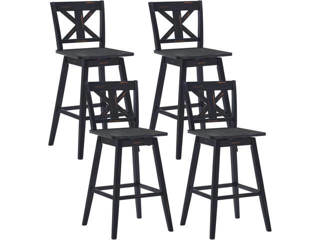 Click here for COSTWAY Bar Stools Set of 4  360 Degree Swivel  29... prices