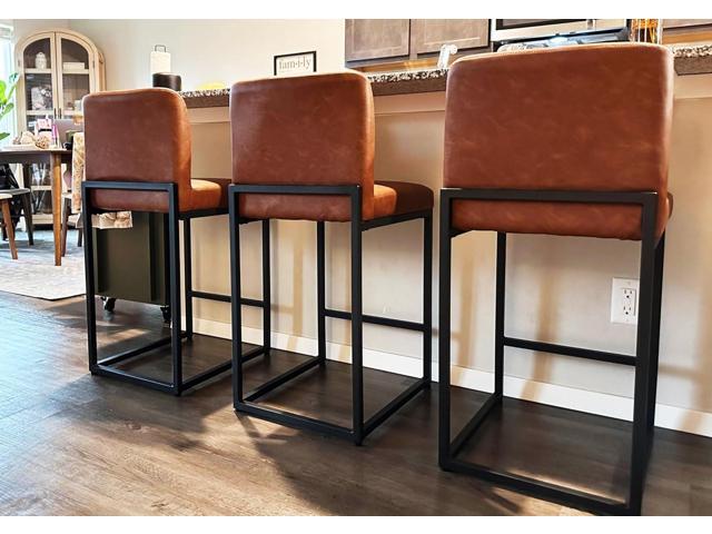 Click here for ALPHA HOME 24 Bar Stools Set of 3 Counter Height B... prices