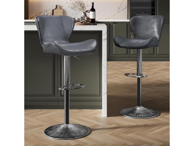 Click here for Keyluv Bar Stools Set of 2 Adjustable Swivel Count... prices