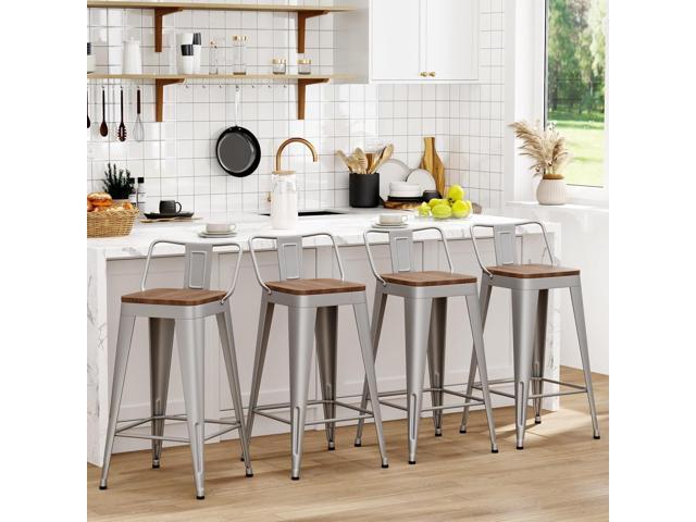 Click here for WENTMENT Bar Stools Set of 4 Counter Height Bar St... prices