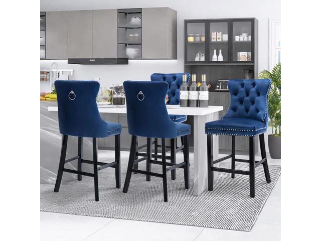 Click here for SoarFlash Modern Velvet Upholstered Bar Stools Set... prices