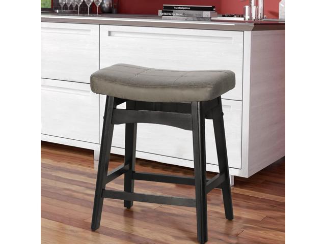 Click here for Grey Solid Wood Bar Stool for Kitchen Counter Heig... prices
