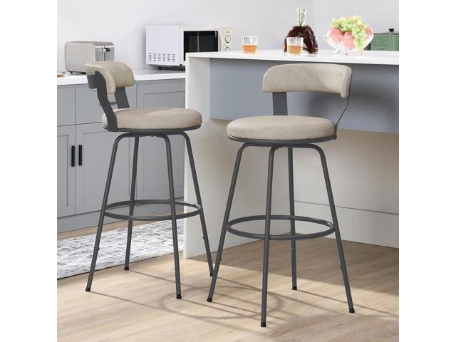 Click here for Swivel Bar Stools with Backs Set of 2  Leather Cou... prices