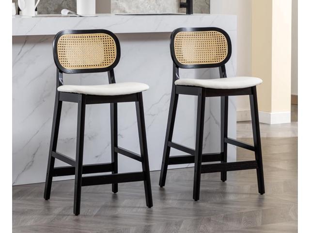 Click here for Rattan Counter Height Bar Stools Set of 2 with Can... prices