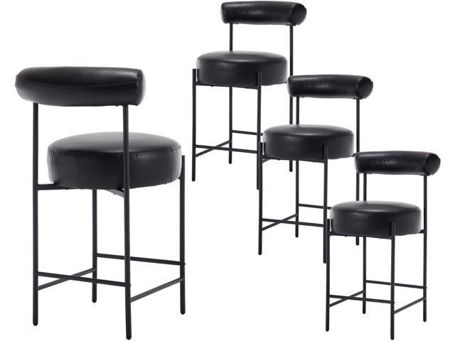 Click here for EALSON Leather Counter Height Bar Stools Set of 4... prices