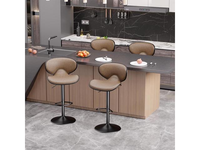 Click here for Bar Stools Set of 4  Faux Leather Bar Stools with... prices