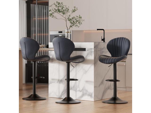 Click here for Bar Stools Set of 3 Modern Swivel Bar Chairs  Bars... prices