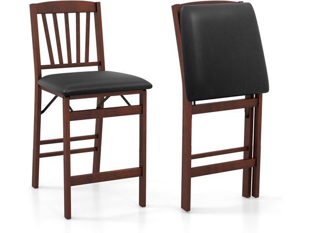Click here for COSTWAY Set of 2 Counter Height Chairs  24.5 Bar S... prices