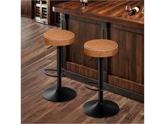 Click here for Tall Bar Stools Set of 2 Modern Microfiber Leather... prices