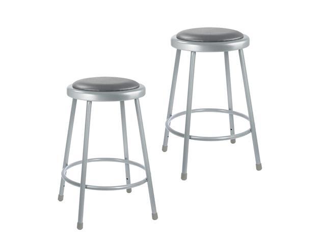 Click here for OEF Furnishings (2 Pack) Grey Vinyl Padded Stool prices