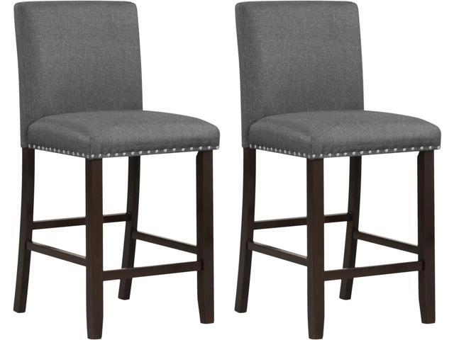 Click here for COSTWAY Bar Stools Set of 2  25.5 Linen Fabric Arm... prices