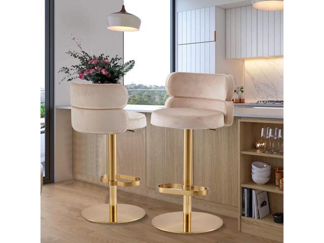 Click here for Modern Khaki Single Velvet Upholstered Counter Sto... prices