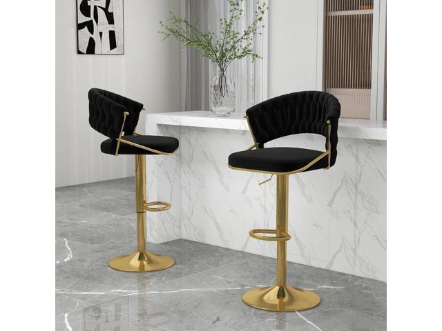 Click here for UIXE High Back 360° Swivel Bar Stools Set of 2  Mo... prices