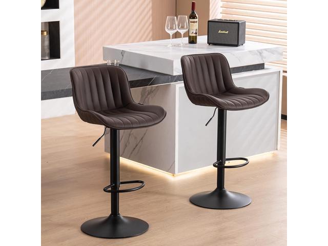 Click here for YOUNUOKE Bar Stools Set of 2 Modern Brown Counter... prices