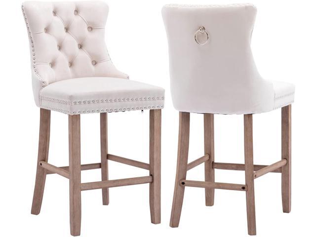 Click here for Aoowow Velvet Upholstered Counter Height Bar Stool... prices