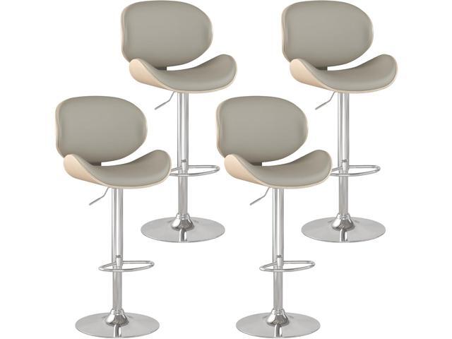 Click here for Adjustable Swivel Bar Stools Set of 4  Modern Bent... prices