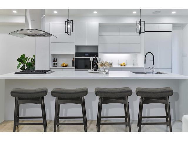 Click here for Black Solid Wood Bar Stools Set of 4 for Kitchen C... prices