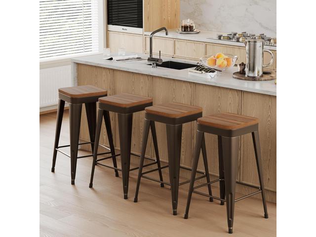 Click here for Bar Stools Set of 4 Metal Bar Stool Counter Height... prices