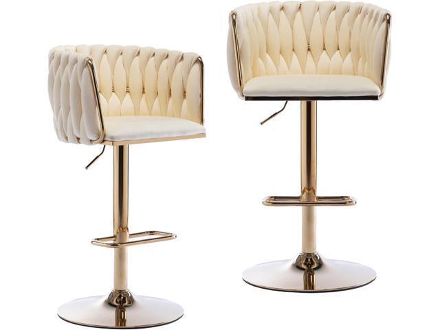 Click here for Homtique Bar Stool Velvet Woven Bar Stools Adjusta... prices