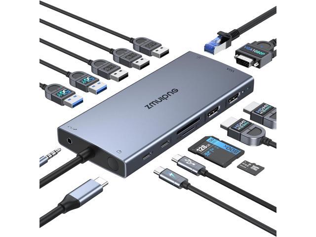 Click here for ZMUIPNG USB C Docking Station Dual Monitor 15 in 1... prices