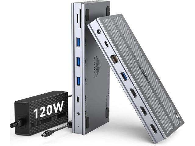 Click here for USB C Docking Station 3 Monitor with 120W Power Ad... prices