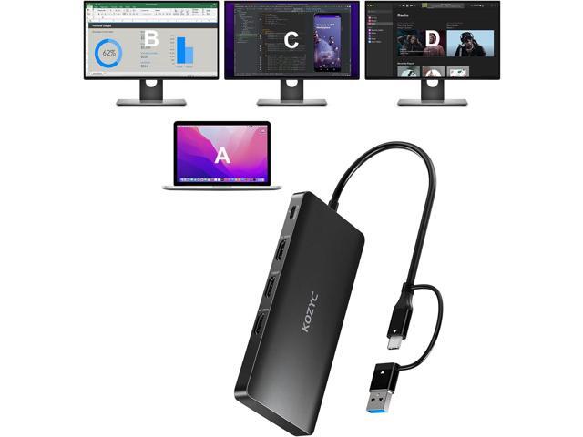 Click here for USB C Docking Station 3 Monitors Compatible with M... prices