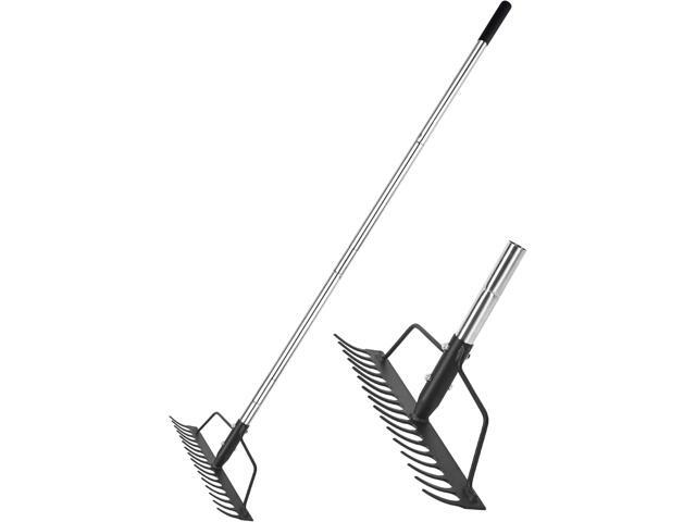 Click here for 15 Inch Wide Bow Rake  16 Steel Tines Metal Head R... prices