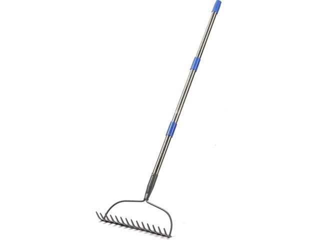 Click here for Garden Rake  5 FT Metal Rake for Lawns Level Head... prices
