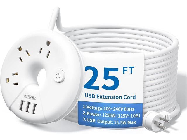 Click here for NTONPOWER Extra Long Extension Cord 25 ft  Flat Pl... prices