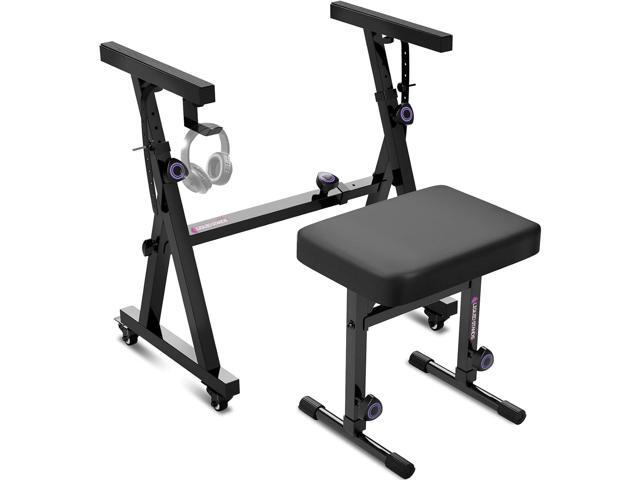 Click here for Liquid Stands Piano Keyboard Stand and Bench Set -... prices