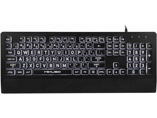 Click here for Large Print Backlit Keyboard - High Visibility Big... prices