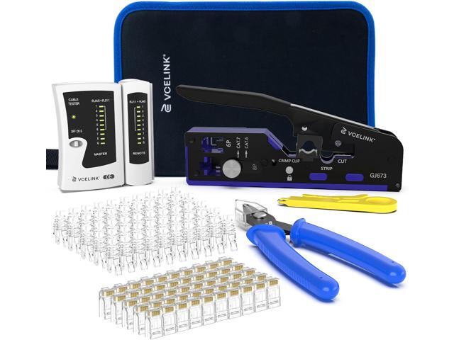 Click here for VCELINK RJ45 Crimp Tool Kit for CAT7/6A/6/5E/5  Up... prices