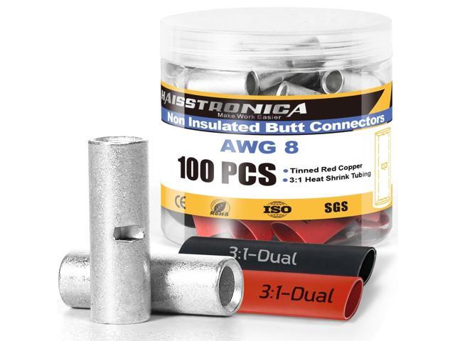 Click here for haisstronica 100PCS Non Insulated Butt Connectors... prices