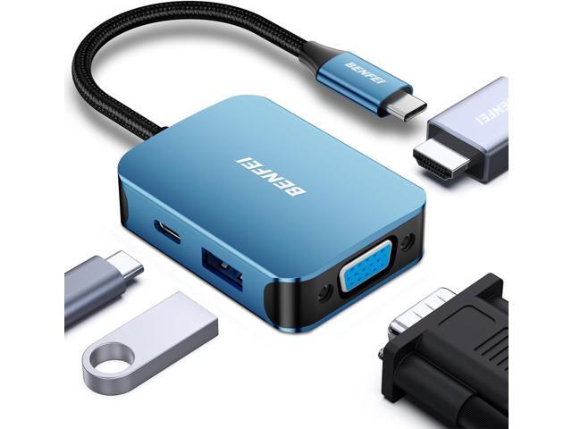 Click here for BENFEI USB C HUB 4-in-1  USB Type-C to HDMI VGA Ad... prices