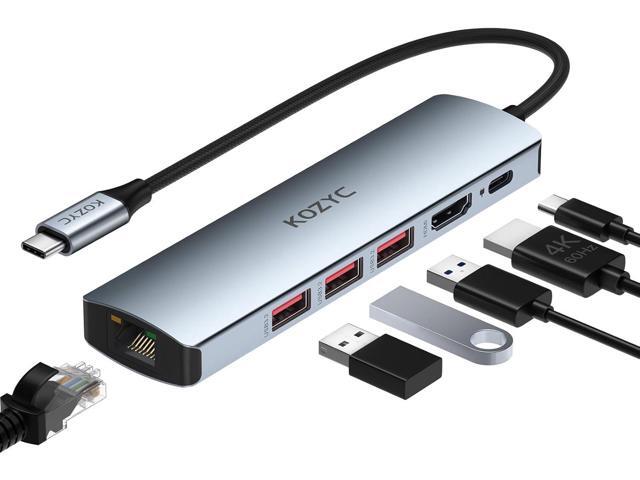 Click here for USB C Hub Ethernet Multiport Adapter  KOZYC 6 in 1... prices