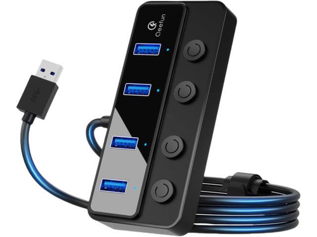 Click here for Qeefun 4-Port USB Hub 3.0  4ft Extension Long Cabl... prices