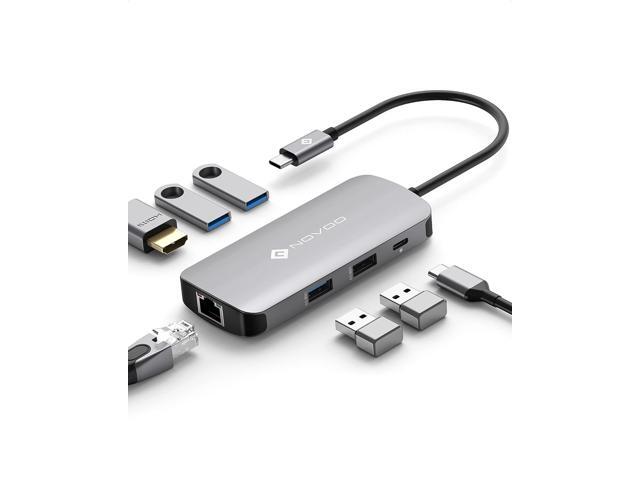 Click here for USB C Hub with Ethernet Adapter  7 in 1 USB Splitt... prices