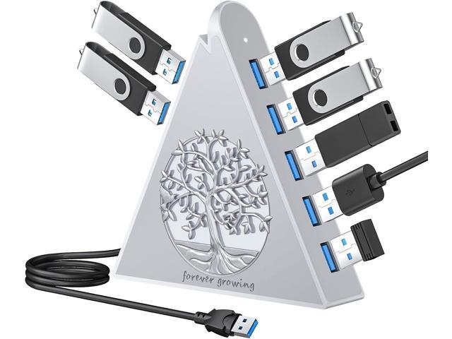 Click here for JoyReken 7-Port USB 3.0 Hub  Silver Vertical USB E... prices