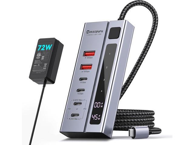 Click here for Minisopuru Powered USB C Hub Support Max 45W Charg... prices