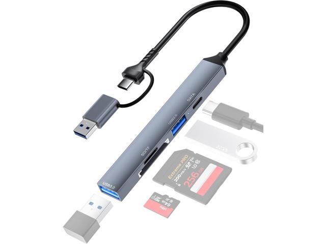 Click here for Dual-Connector Card Reader Hub: USB-C & USB-A 3.0... prices