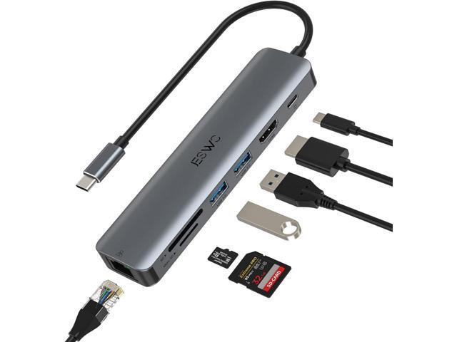 Click here for JESWO USB C Ethernet Adapter Hub 7-in-1 Multiport... prices
