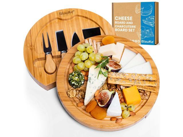 Click here for Bamboo Cheese Board and Knife Set - 10-inch Round... prices