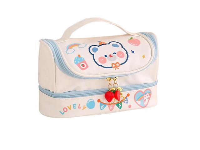 Click here for Kawaii Pencil Bag Pen Cases 2 Layer High Capacity... prices