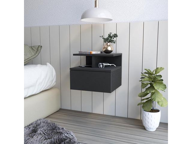 Click here for Nightstand Flopini Floating  One Drawer -Black prices