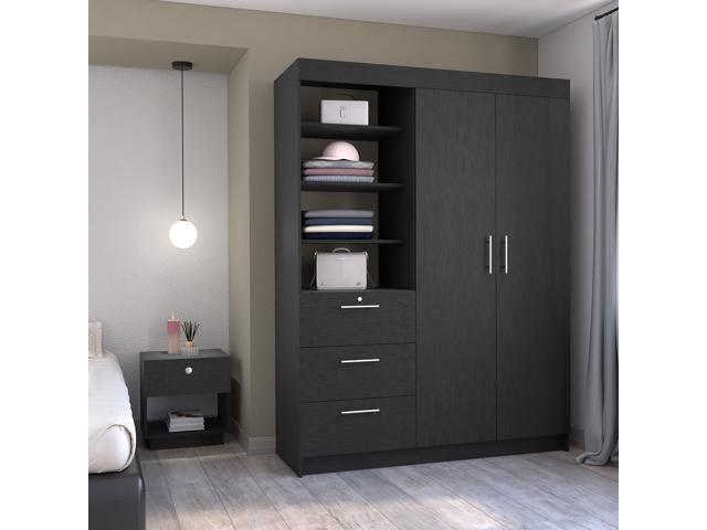 Click here for Peyton 2 Piece Bedroom Set  Armoire + Nightstand... prices