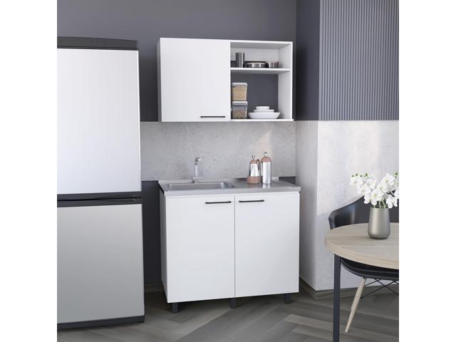 Click here for Alexandria 2 Piece Kitchen Set  Wall Cabinet + Uti... prices