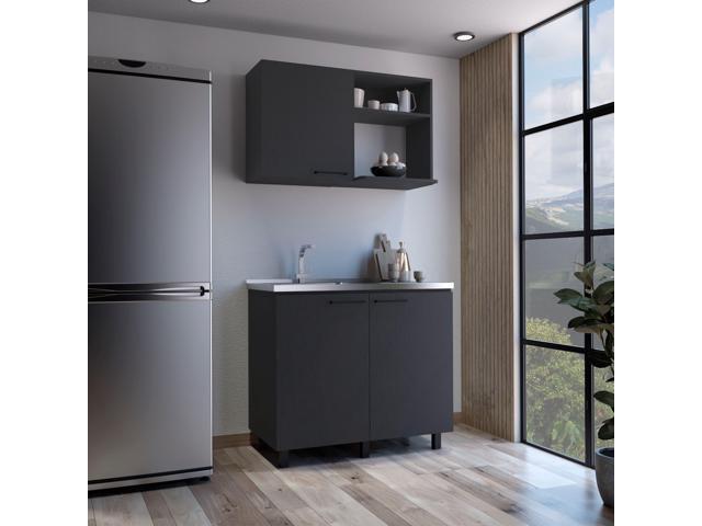 Click here for Alexandria 2 Piece Kitchen Set  Wall Cabinet + Uti... prices